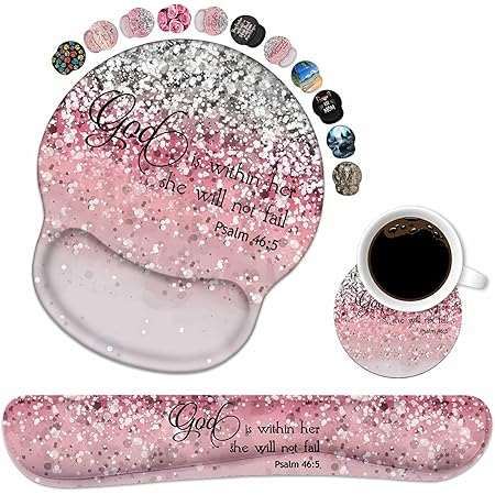 Amazon.com : Keyboard Wrist Rest and Mouse Pad Wrist Support Set with ...