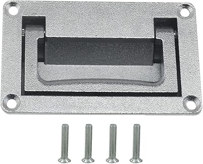 YUDTKK Zinc Alloy Recessed Pull Handle Container Handle Black Flush ...