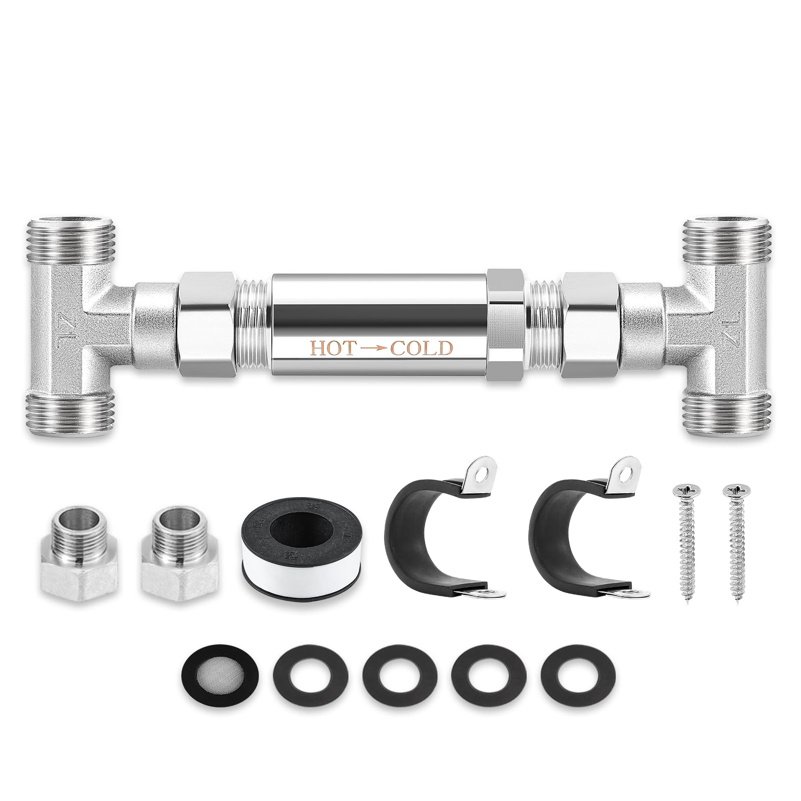 Snapklik.com : 304 Stainless Steel Bypass Valve For Instant Hot Water ...