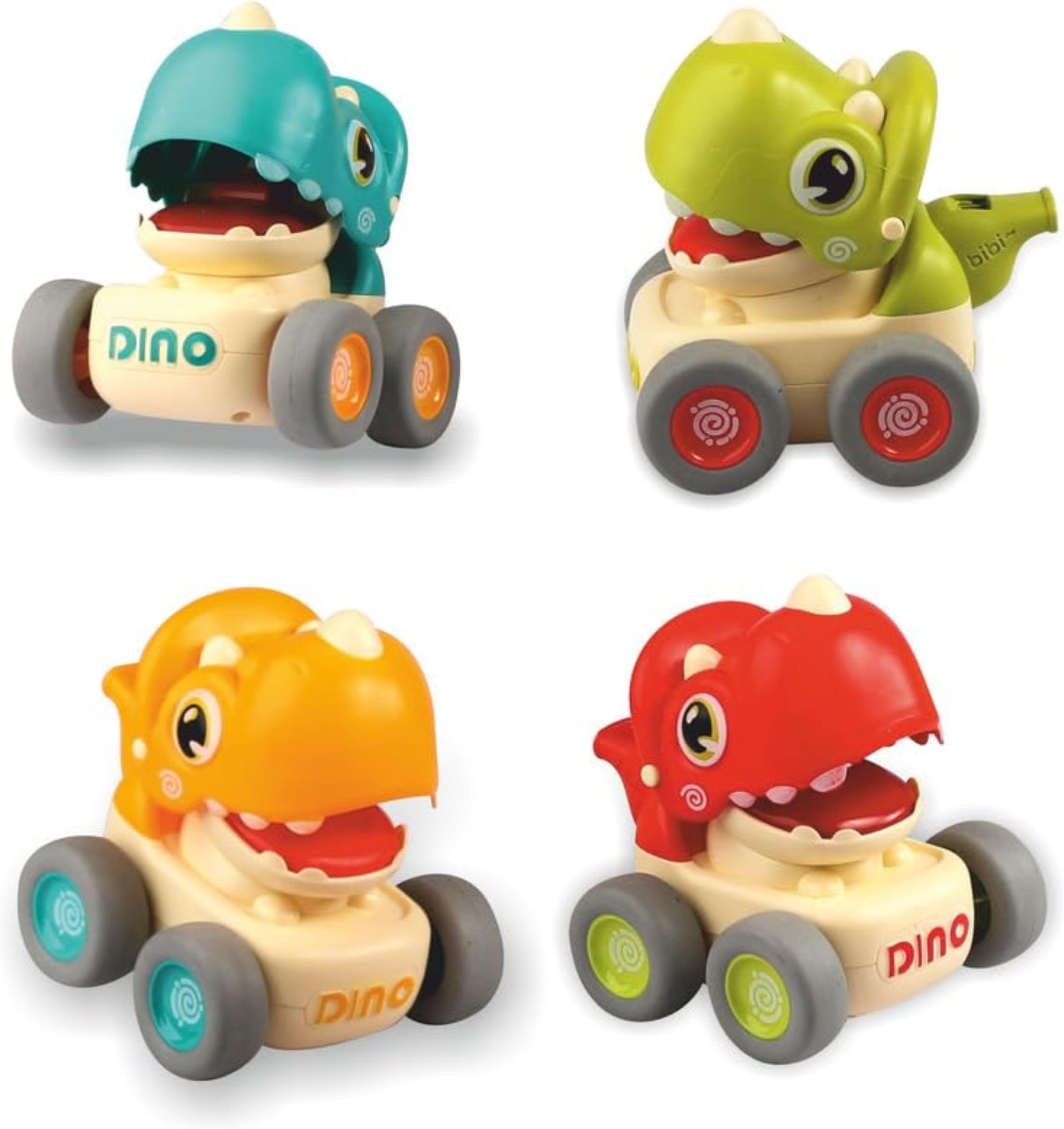 iPlay, iLearn Press to Go Car Toys for Toddlers 1-3, Baby Animal Racing ...