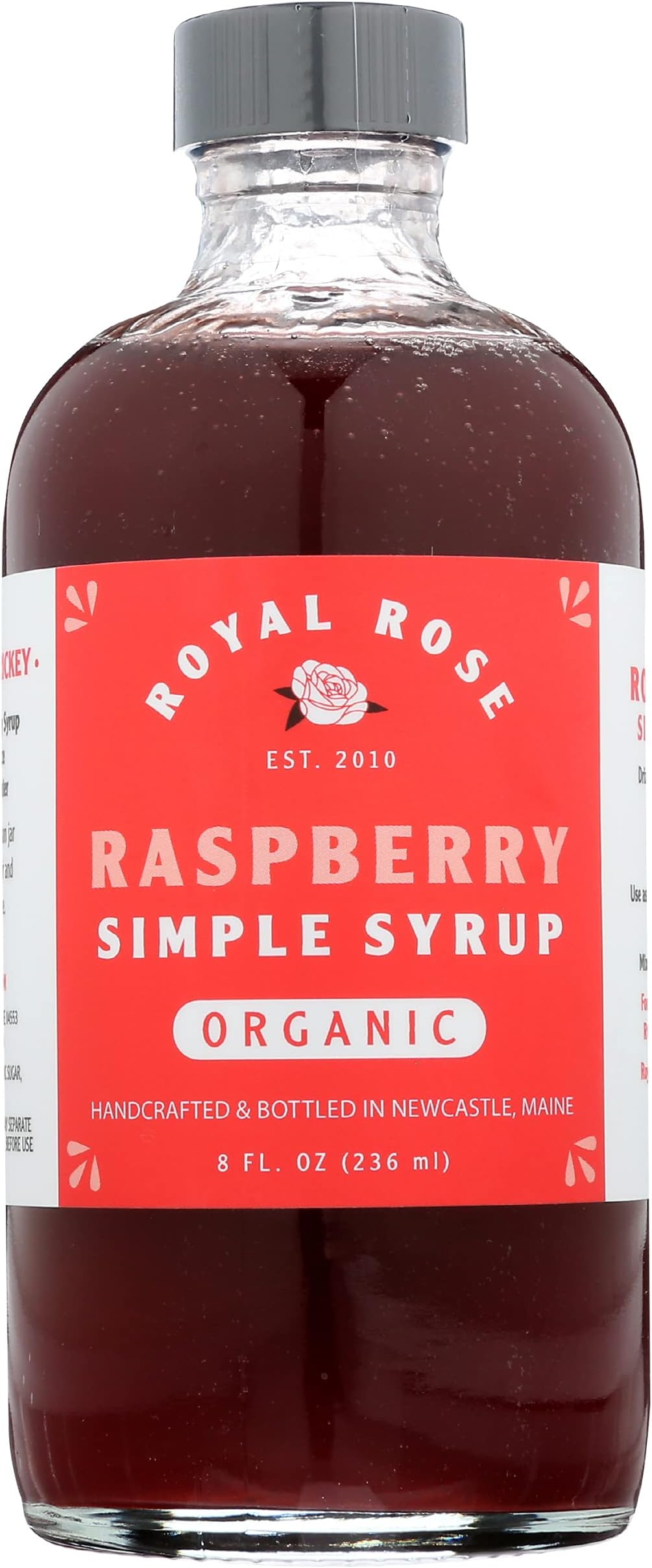Amazon.com: ROYAL ROSE Organic Raspberry Simple Syrup, 8 FZ : Grocery ...