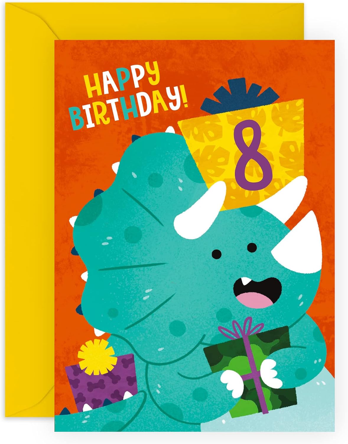 Amazon.com : CENTRAL 23 Dinosaur Birthday Cards For Boys - Dino 8th ...