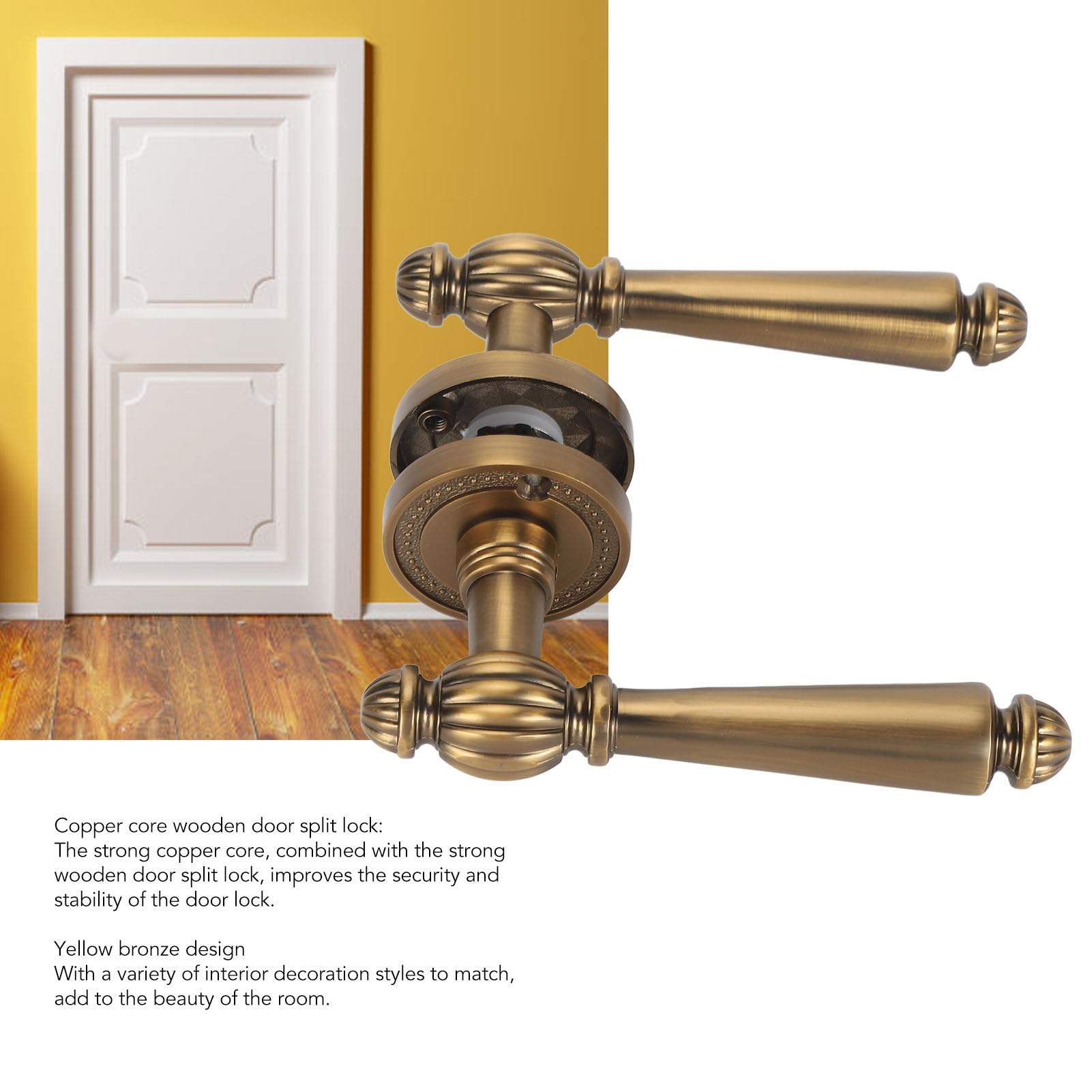 Copper Interior Doors HOPPE Amsterdam Copper Coloured Satin Mini Rose