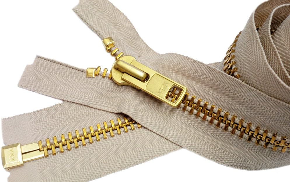 Amazon.com: YKK® 29" Extra Heavy Duty Jacket Zipper 10 Brass Separating ...