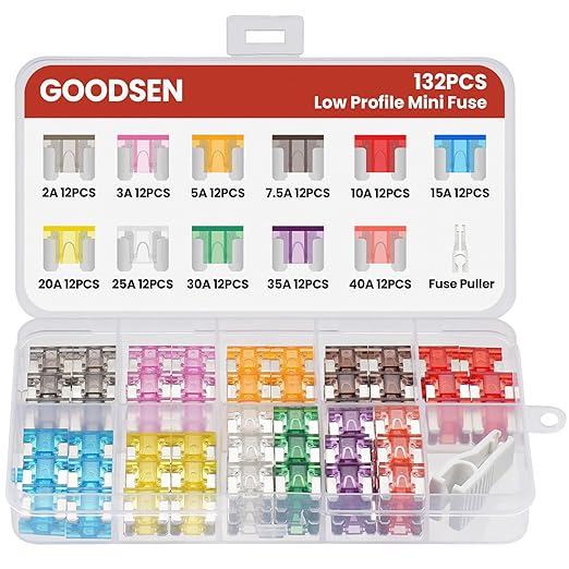 Amazon.com: 132 Pcs Low Profile Mini Car Fuse Kit, Automotive Fuses ...