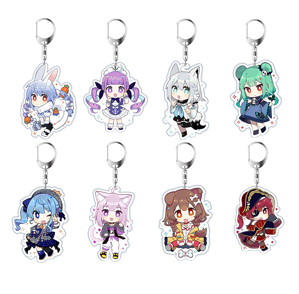 Meakawaii Hololive Vtuber Acrylic Keychain Cute Japanese Anime Cartoon ...