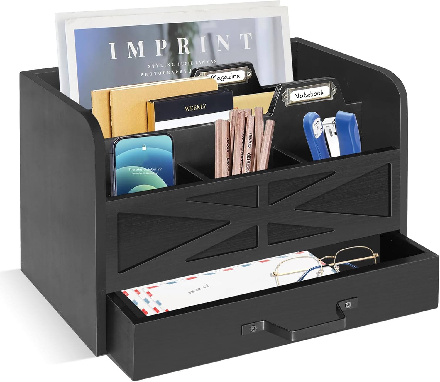 Amazon.com: Luneodoki Mail Organizer for Countertop, Desktop Mail ...