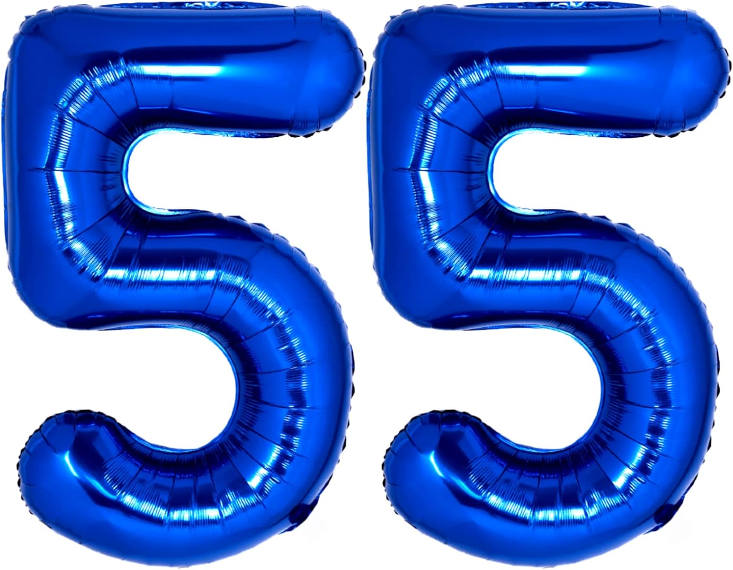 Amazon.com: Giant Number 55 Balloons navy Blue Big Jumbo Number 55 Foil ...