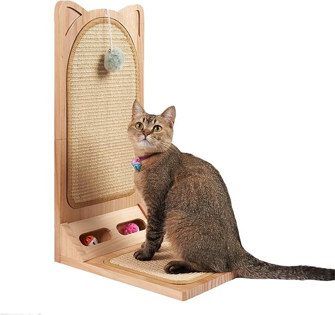 Amazon.com : INRLKIT L Shaped Cat Scratcher - Cat Scratching Post with ...