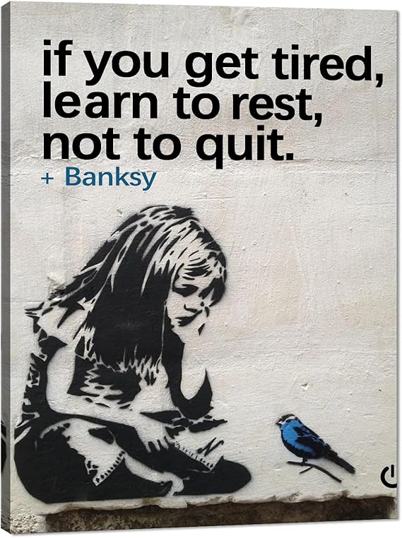 Amazon.com: Novatique Graffiti Wall Art Banksy Wall Art for Living Room ...