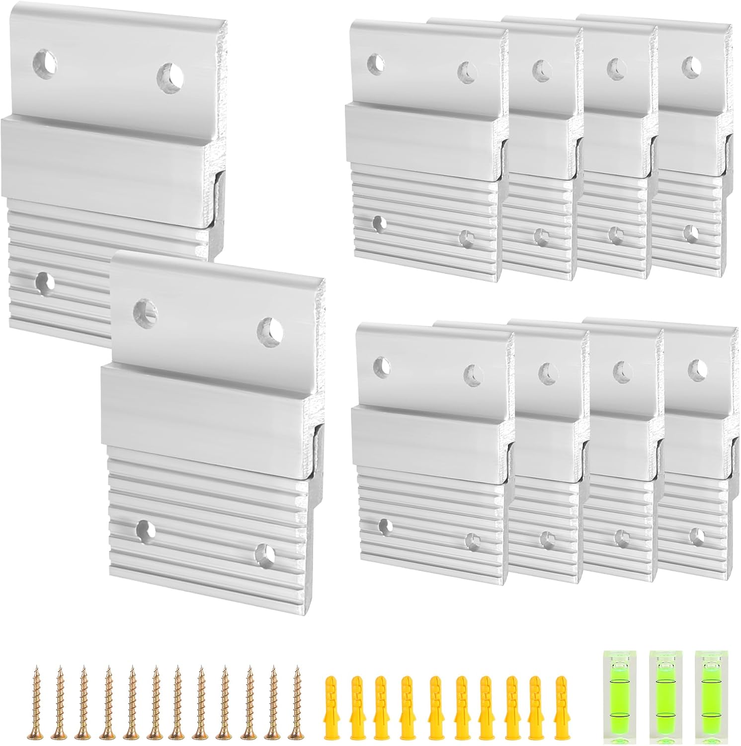 10 Pairs (20 pcs) French Cleat Picture Hanger 2 inch Z Hanger Heavy ...