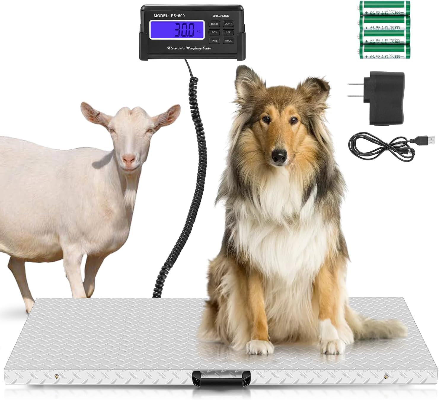Amazon.com: Redmon Extra Large 330 Pound Capacity Pet Scale Flat ...