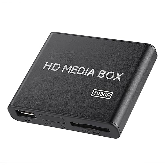 1080P Full HD Digital Media Player, Mini HDMI Media Player Box with ...