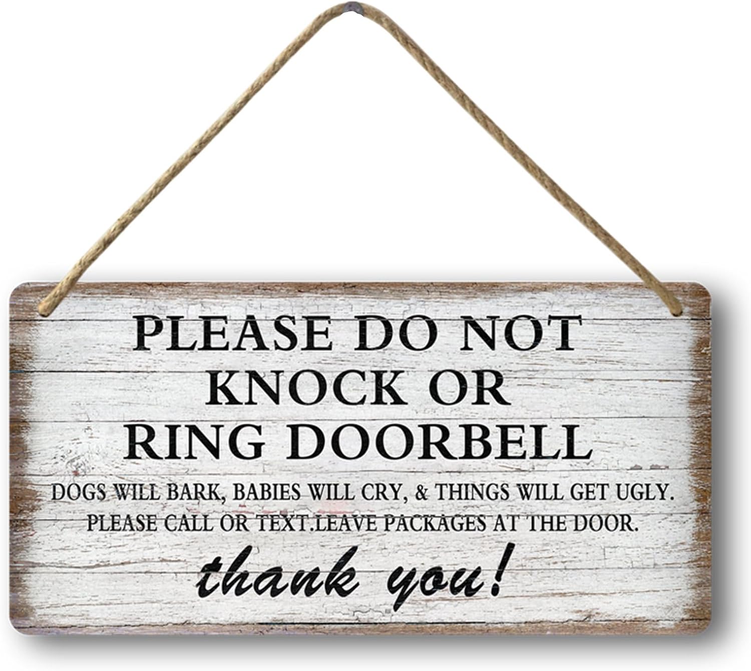 Amazon.com: Baby Sleeping Sign For Front Door Please Do Not Knock Or ...