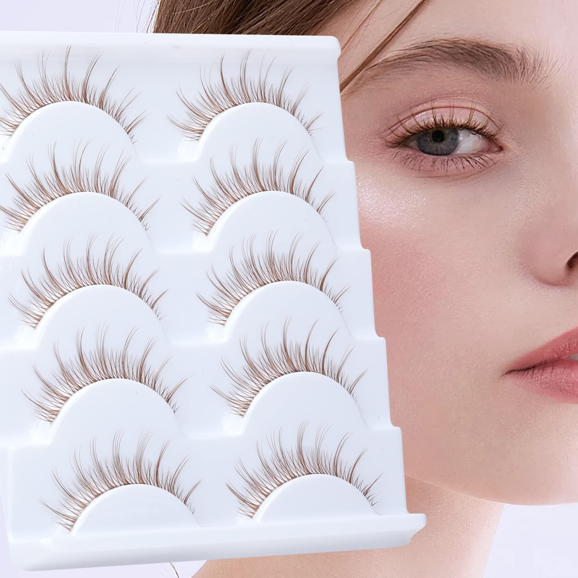 Amazon.com: 3 pairs Pink Eyelashes Mink False Eye Lashes for Party ...