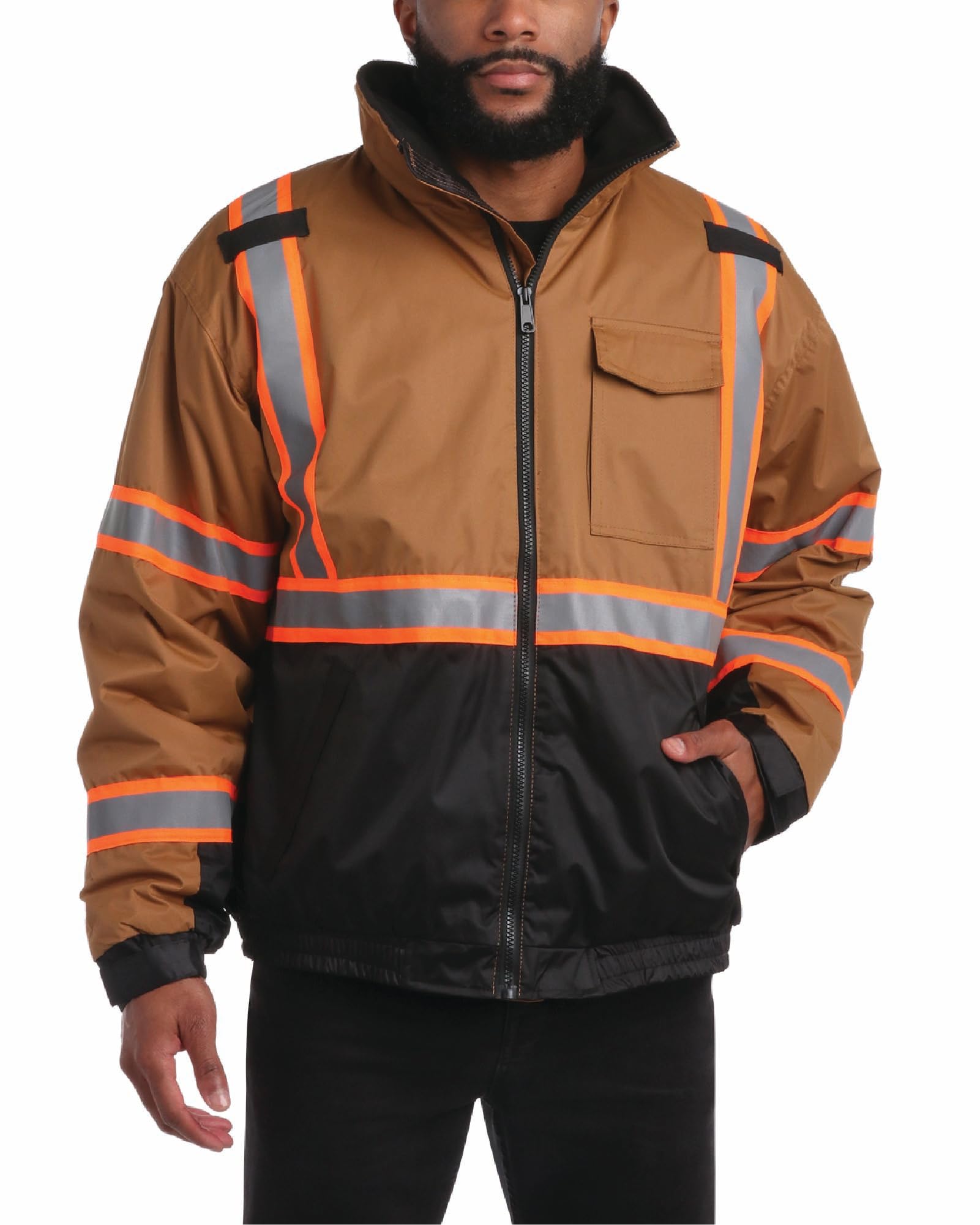 Snapklik.com : Bass Creek Outfitters Mens High Visibility Jacket ...