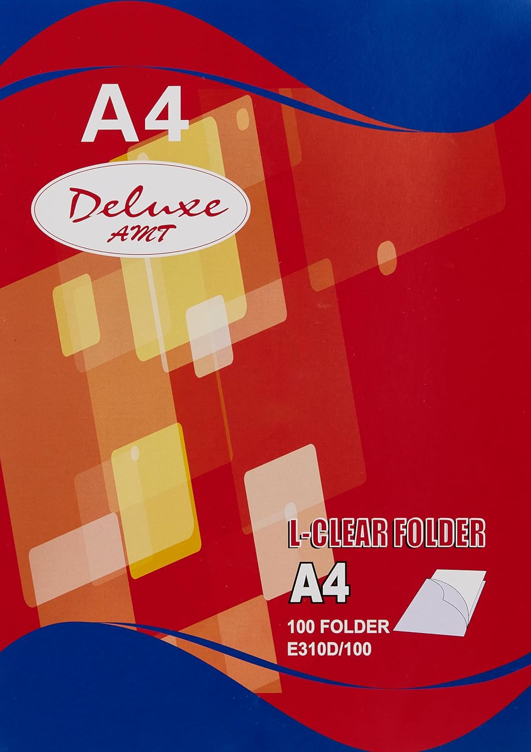 Deluxe A4 L-Shape Folder, 100-Pieces : Amazon.ae: Office Products