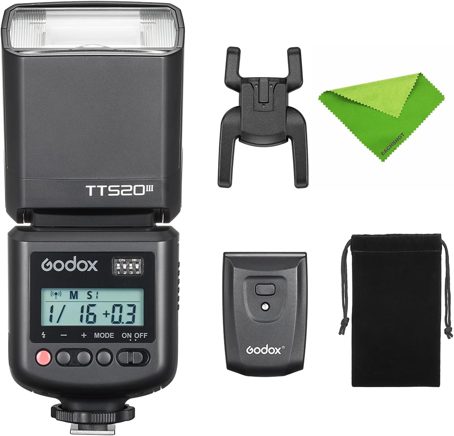 Amazon.com : Godox TT520III On-Camera Flash Speedlite,433MHz Wireless ...