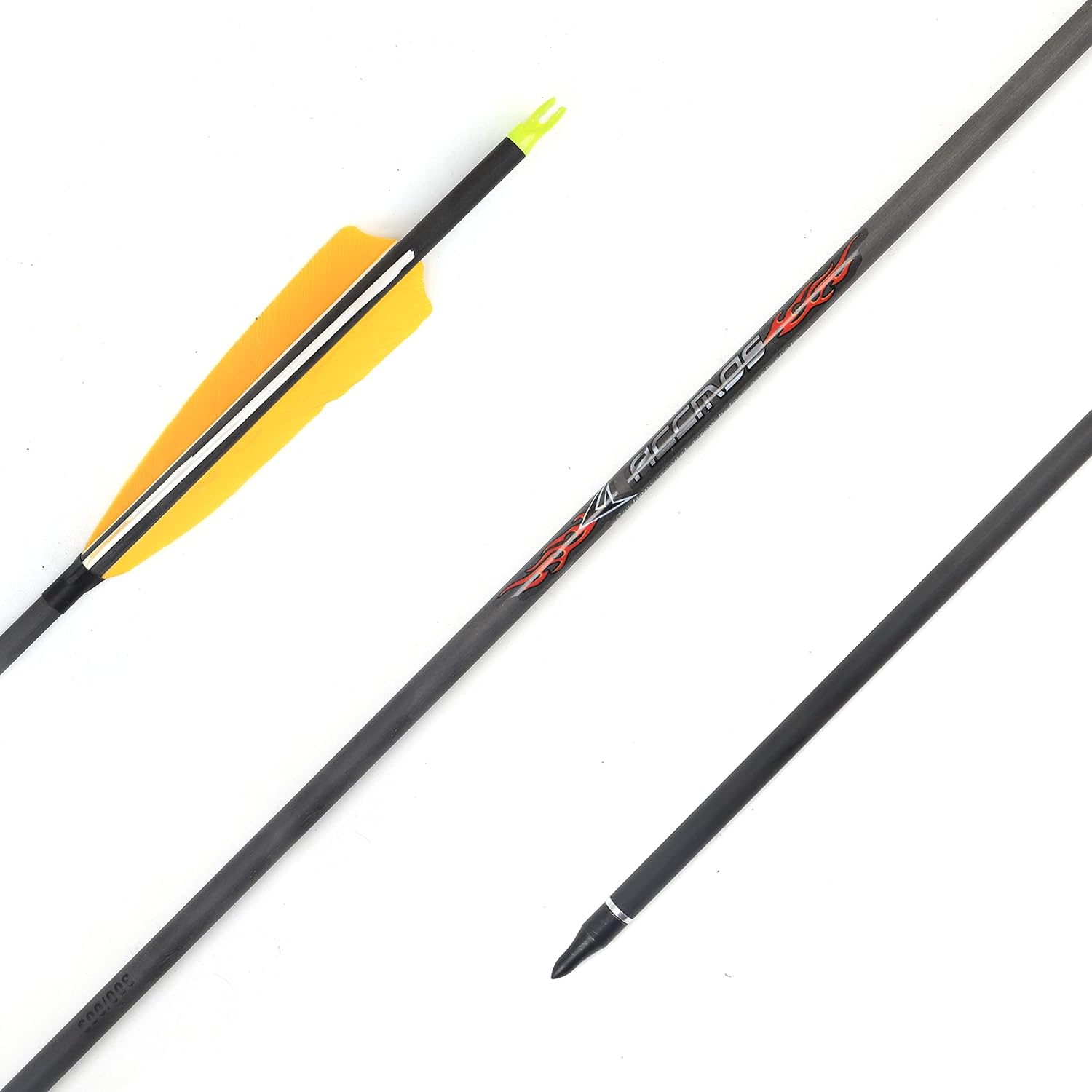 id6.2 5inch Real Feather Arrows Spine250 Archery Carbon Arrows 20inch ...