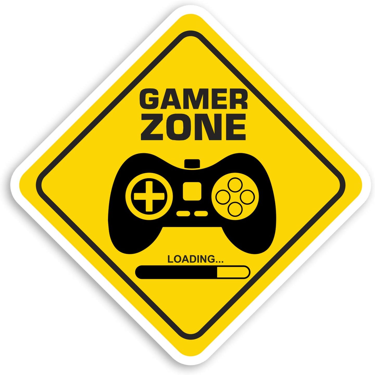 2 x 10cm Gamer Zone Vinyl Stickers - Gaming Teen Kids Fun Laptop ...