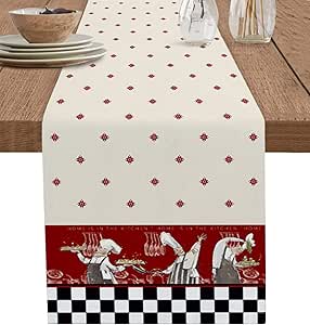 Amazon.com: Kitchen Decor Table Runner, Buffalo Checkered Home is in ...