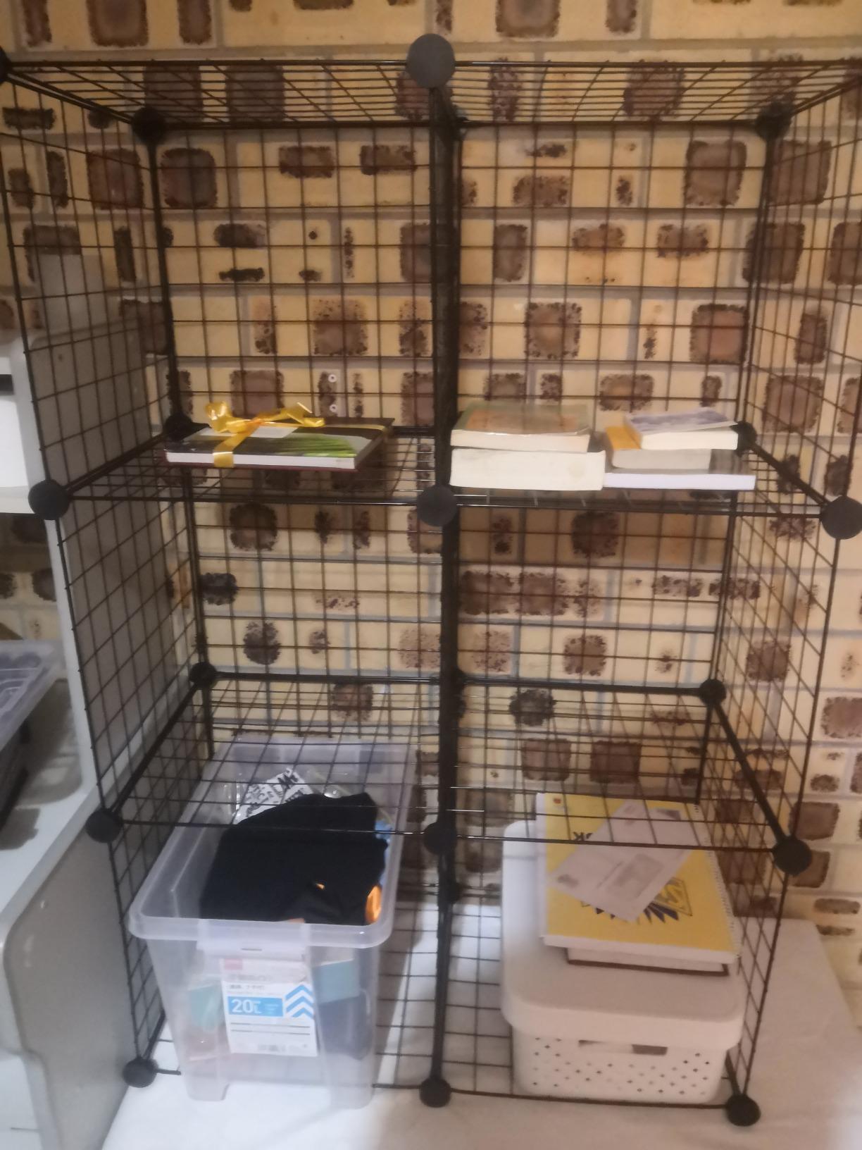 12 Cube Wire Storage Cubes Cabinet Modular Display Shelving Unit ...