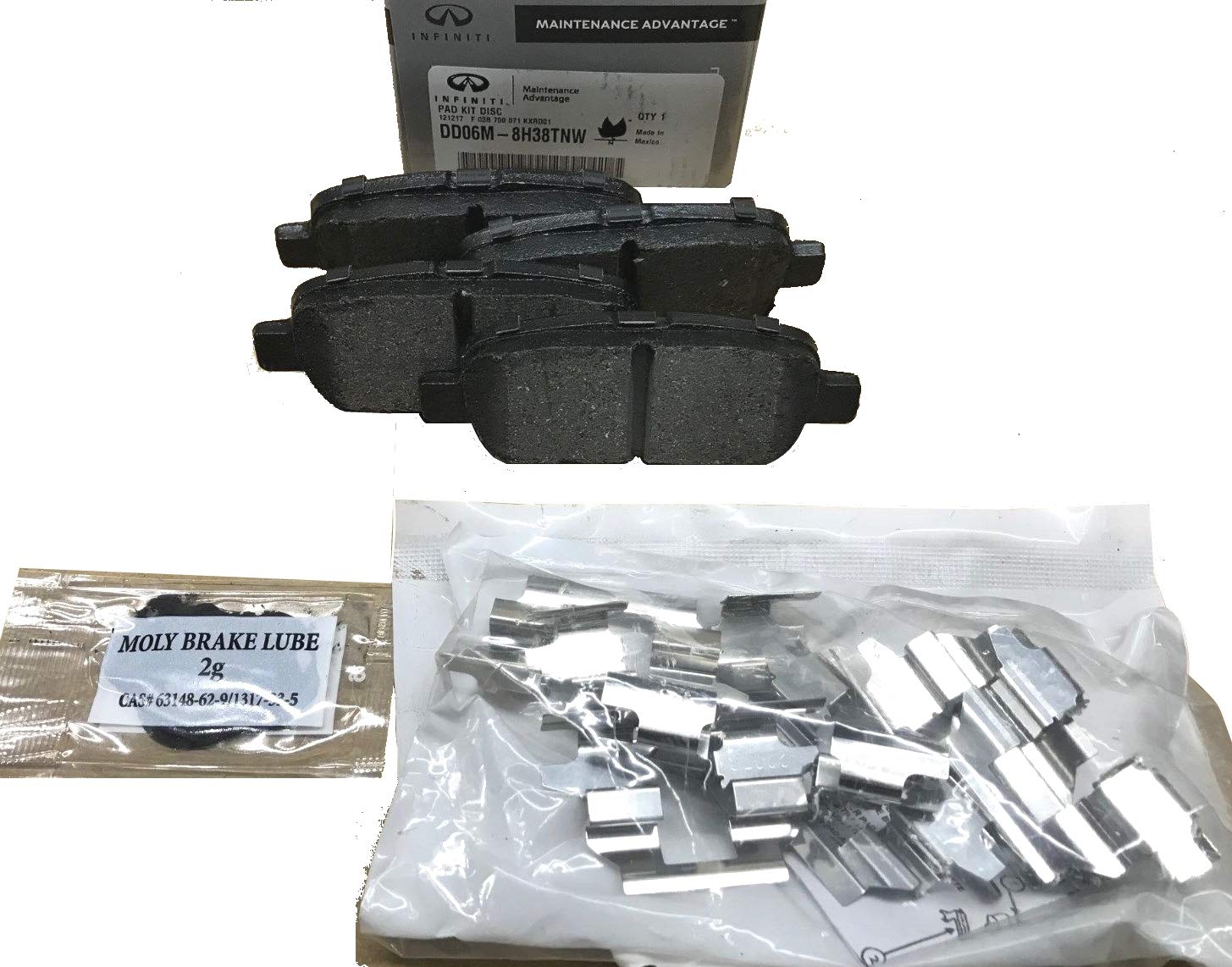 Amazon.com: Genuine Infiniti Maintenance Advantage Rear Pad set DD06M ...