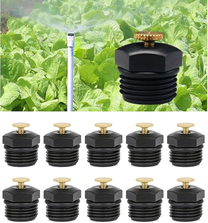 Amazon.com : 10 Pcs Drip Irrigation Sprinkler Nozzles,1/2" Micro ...