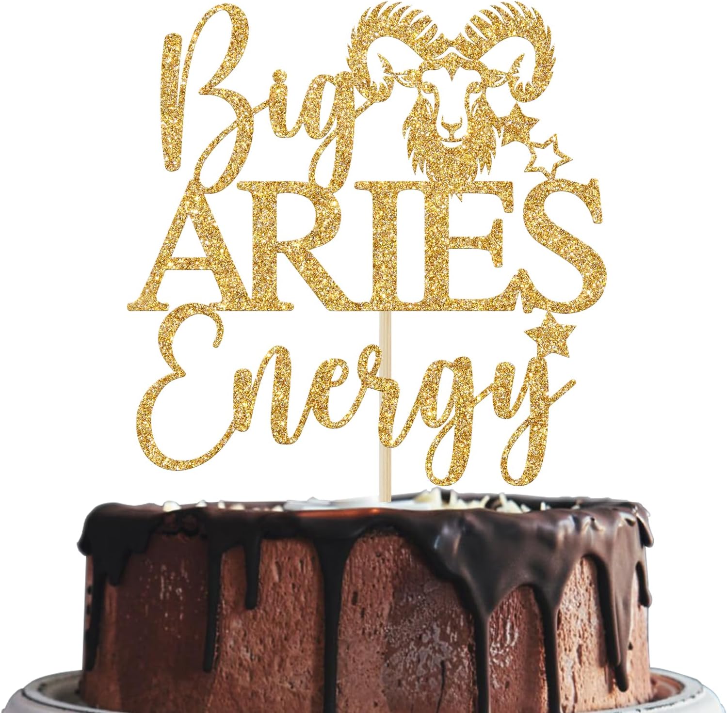 Amazon.com: Big Aries Energy Cake Topper, Aries Birthday Cake Decor ...