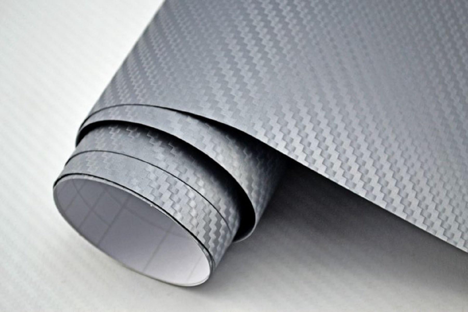 AGOG 3D Silver Carbon Fibre Textured car wrap Sheet Vinyl roll Film ...