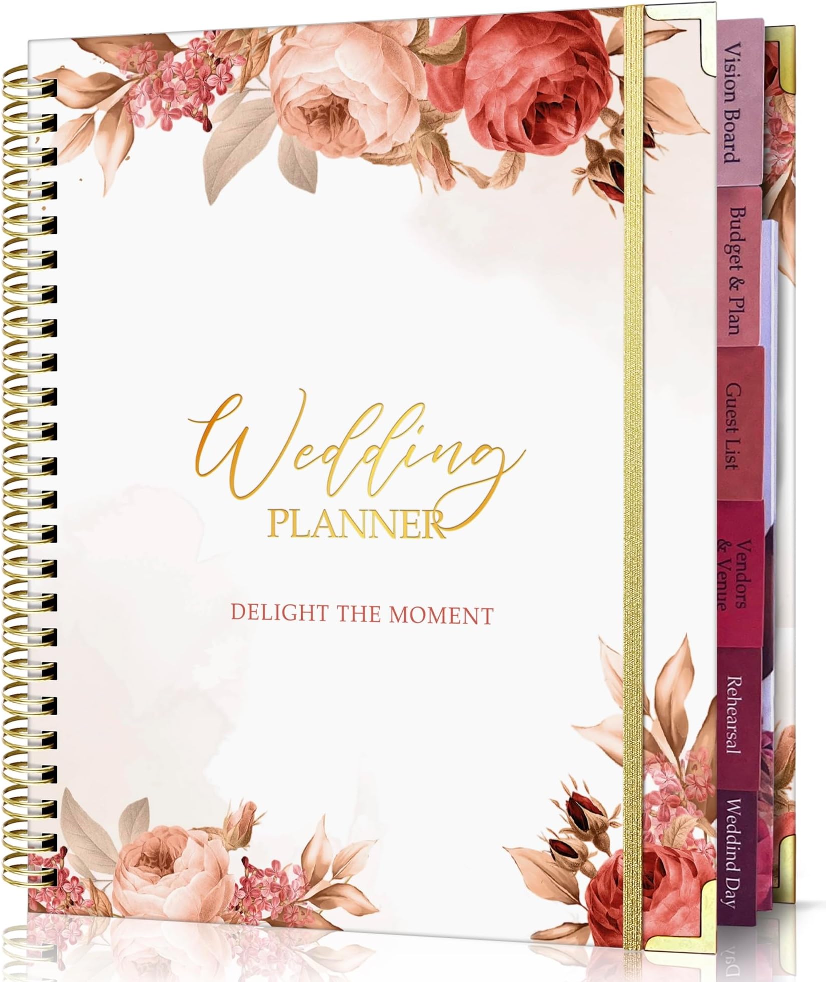 Amazon.com : Vintage Elegant Floral Wedding Planner 9x11 Inch, Wedding ...