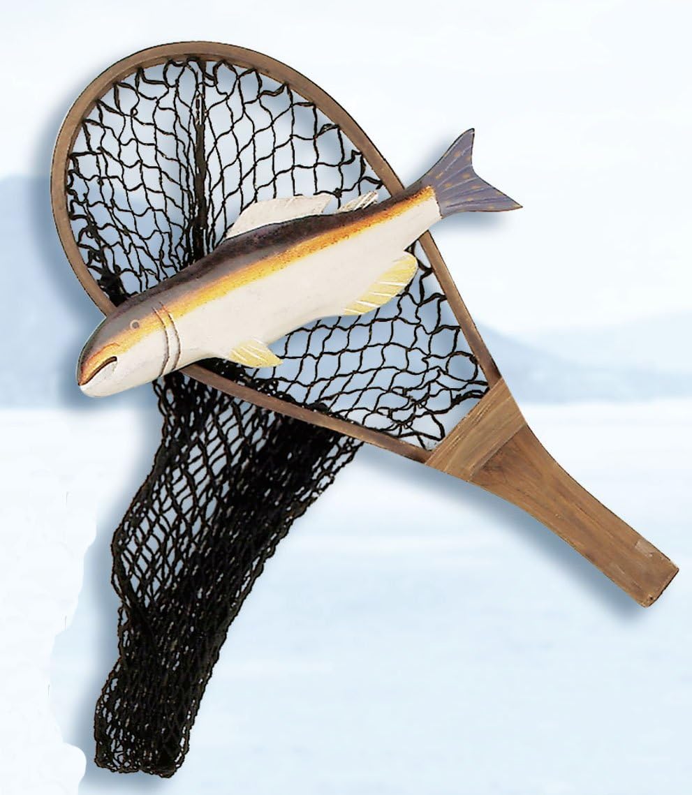 Amazon.com: Large Fish Racket-nautical wall hanging: Decorative Plaques ...