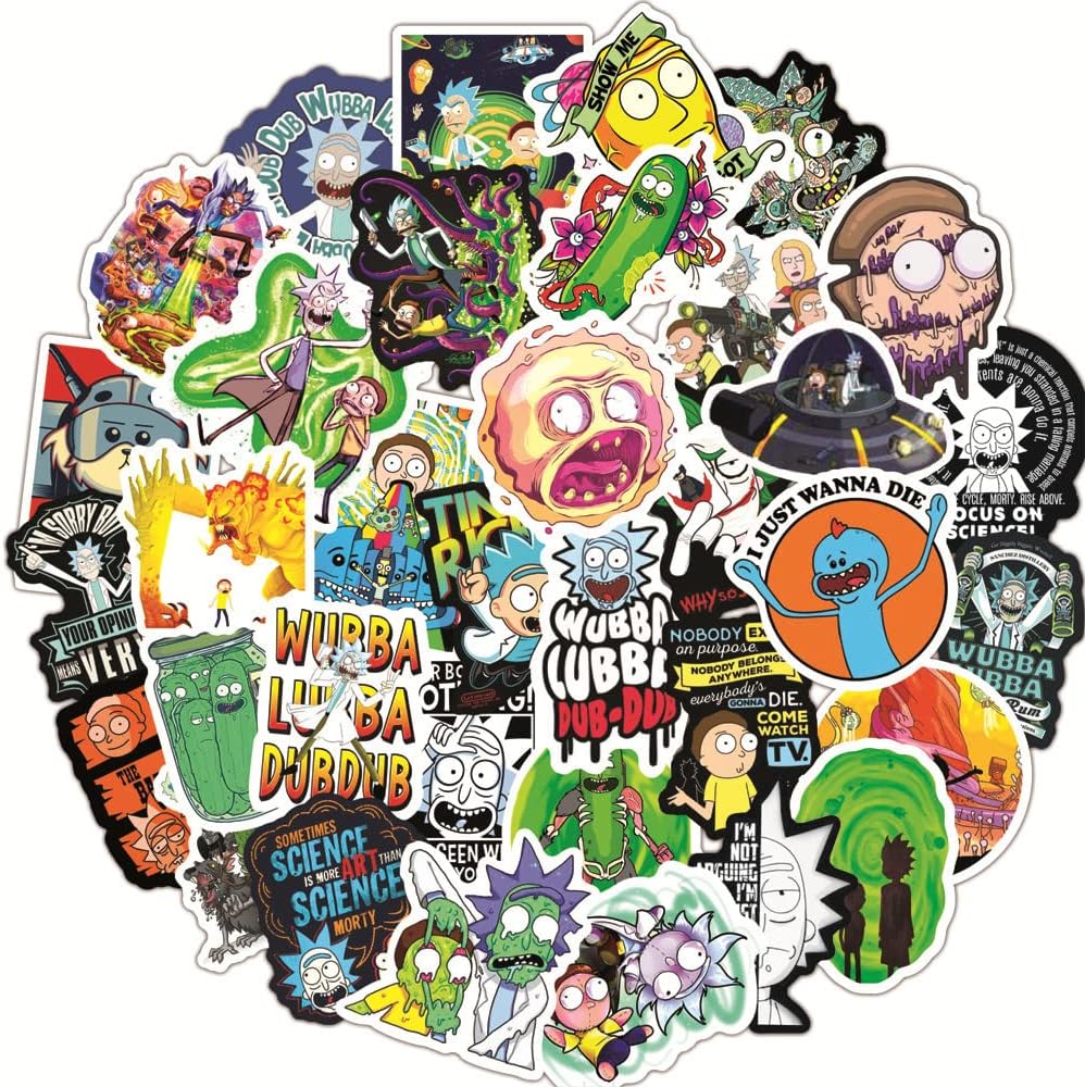 HNTR Ultra High Impact Stickers – R Morty Stickers (Rick and Morty ...