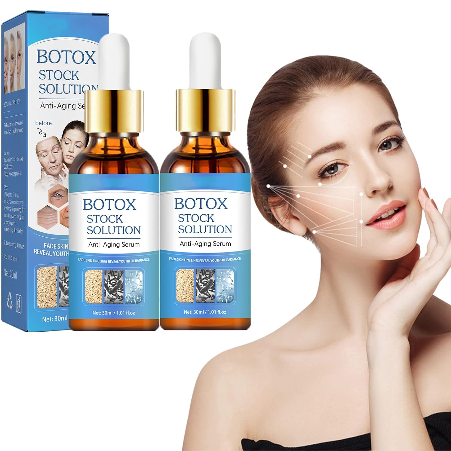 Botox Stock Solution – Suero facial, suero facial de Botox juvenil 2023 ...