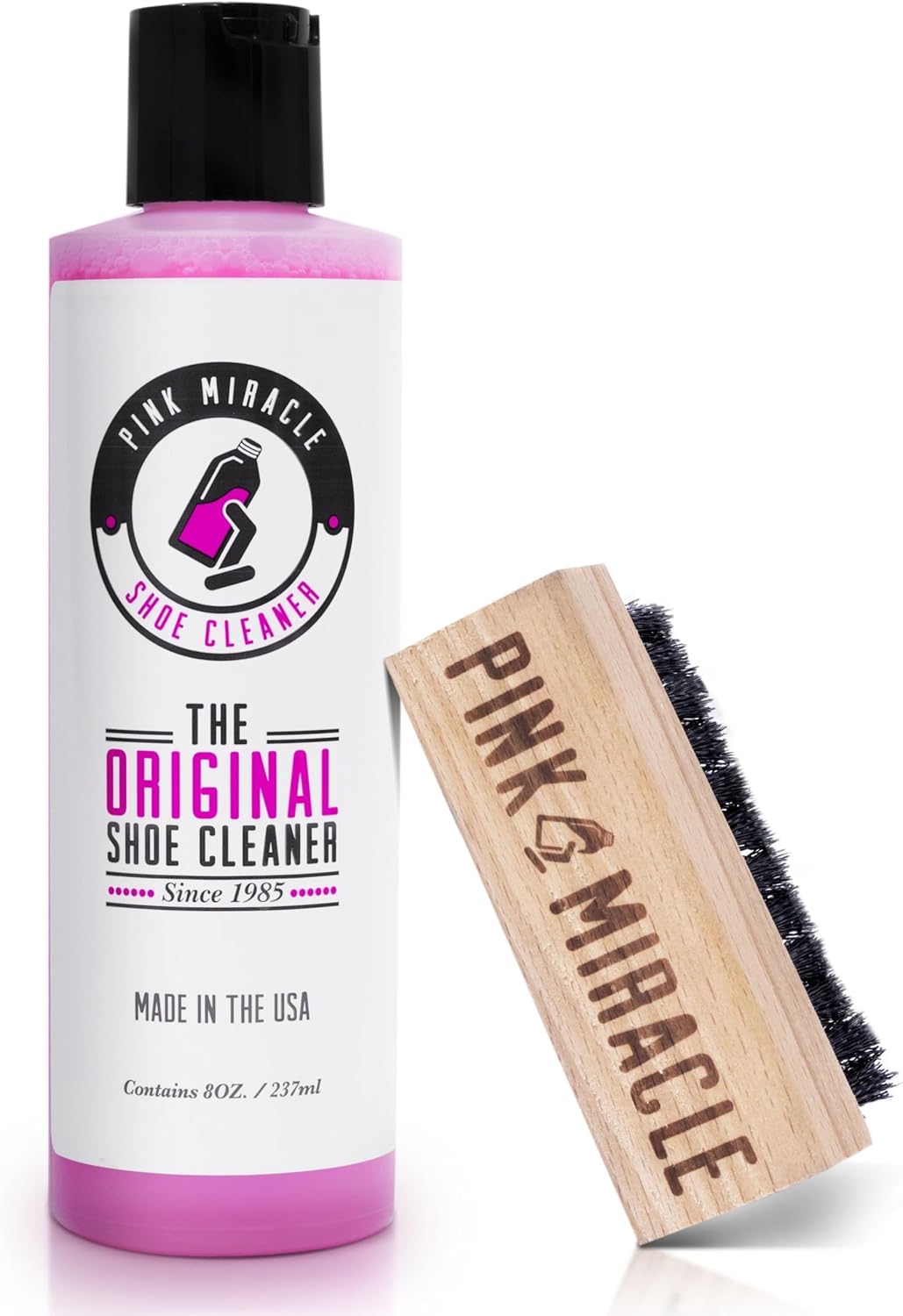 Pink Miracle Bottle - Shoe Cleaner - and Fabric Cleaner Solution With ...