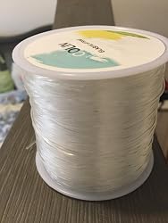 Amazon.com: 320 FT Jewelry Cord, Elastic Bracelet Rope Crystal Beading ...