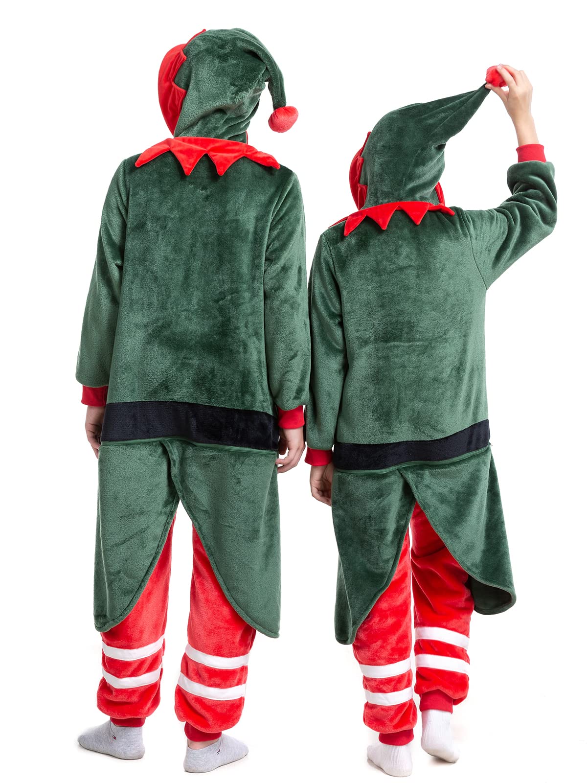 Snapklik.com : Elf Onesie Kids, Christmas Onesie Pajamas Teen Boys ...