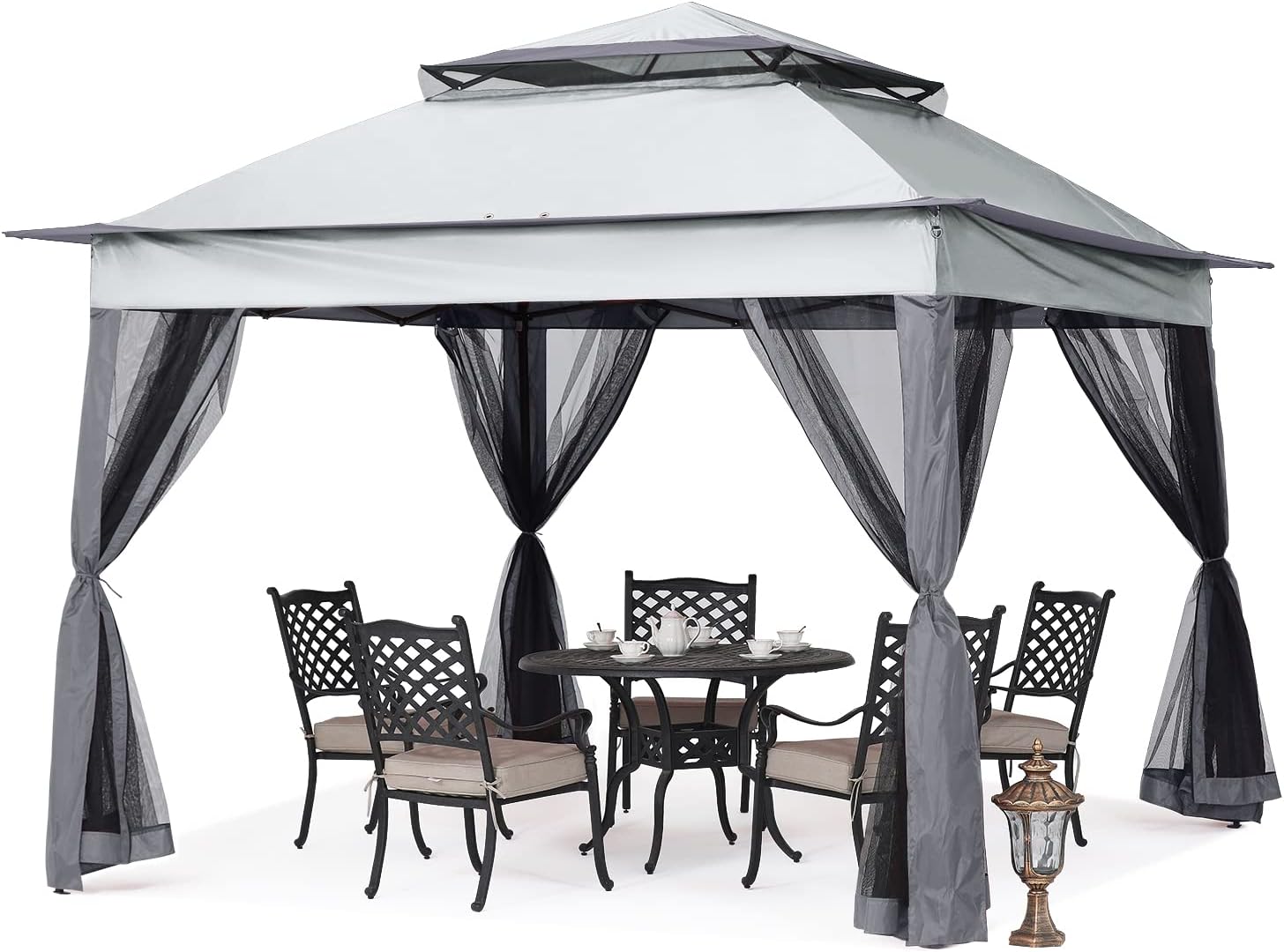 Amazon.com : MASTERCANOPY Patio Gazebo Outdoor Pop Up Gazebo with Mesh ...