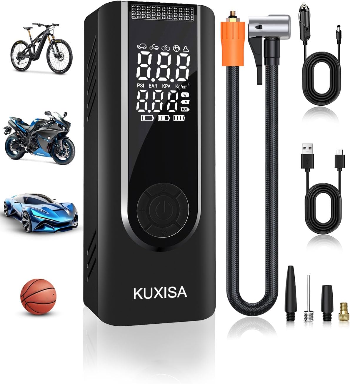 Amazon.com: Tire Inflator Portable Air Compressor - 150PSI & 3X Faster ...