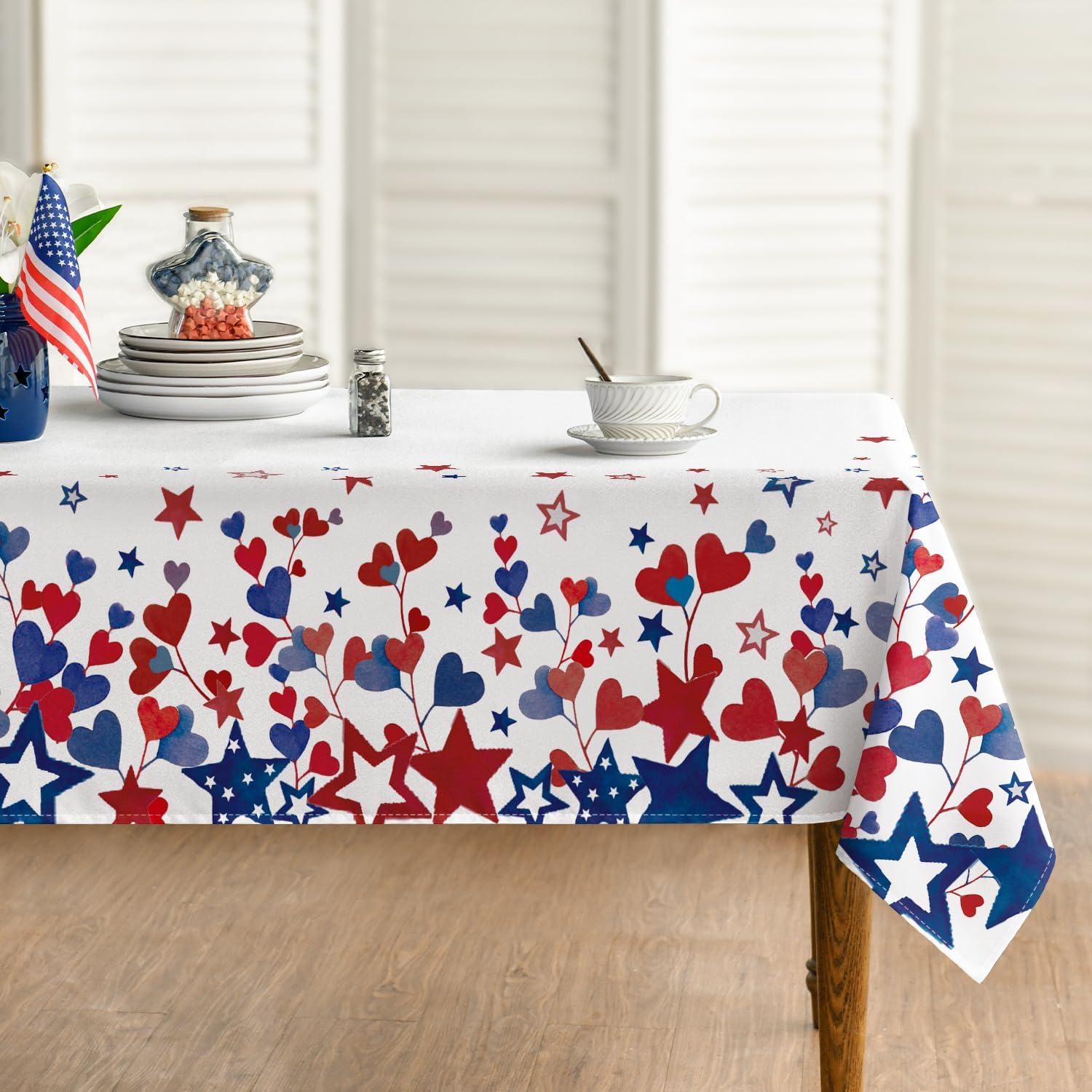 Amazon.com: Horaldaily 4th of July Tablecloth 60×84 Inch Rectangular ...