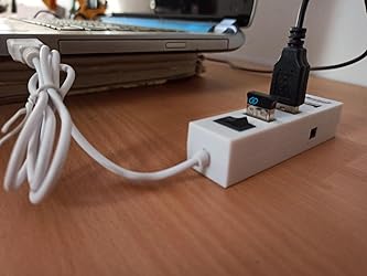 Quantum QHM6660 4 Port Hi-Speed USB Hub with Power Switch (Multicolor ...