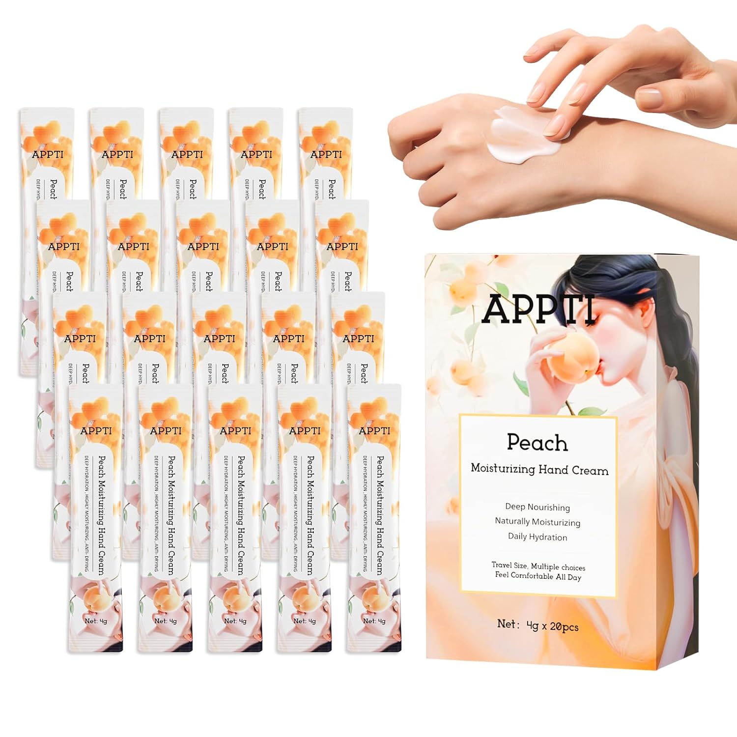 Amazon.com : APPTI Moisturizing Hand Cream, Relieves and Repairs Hand ...