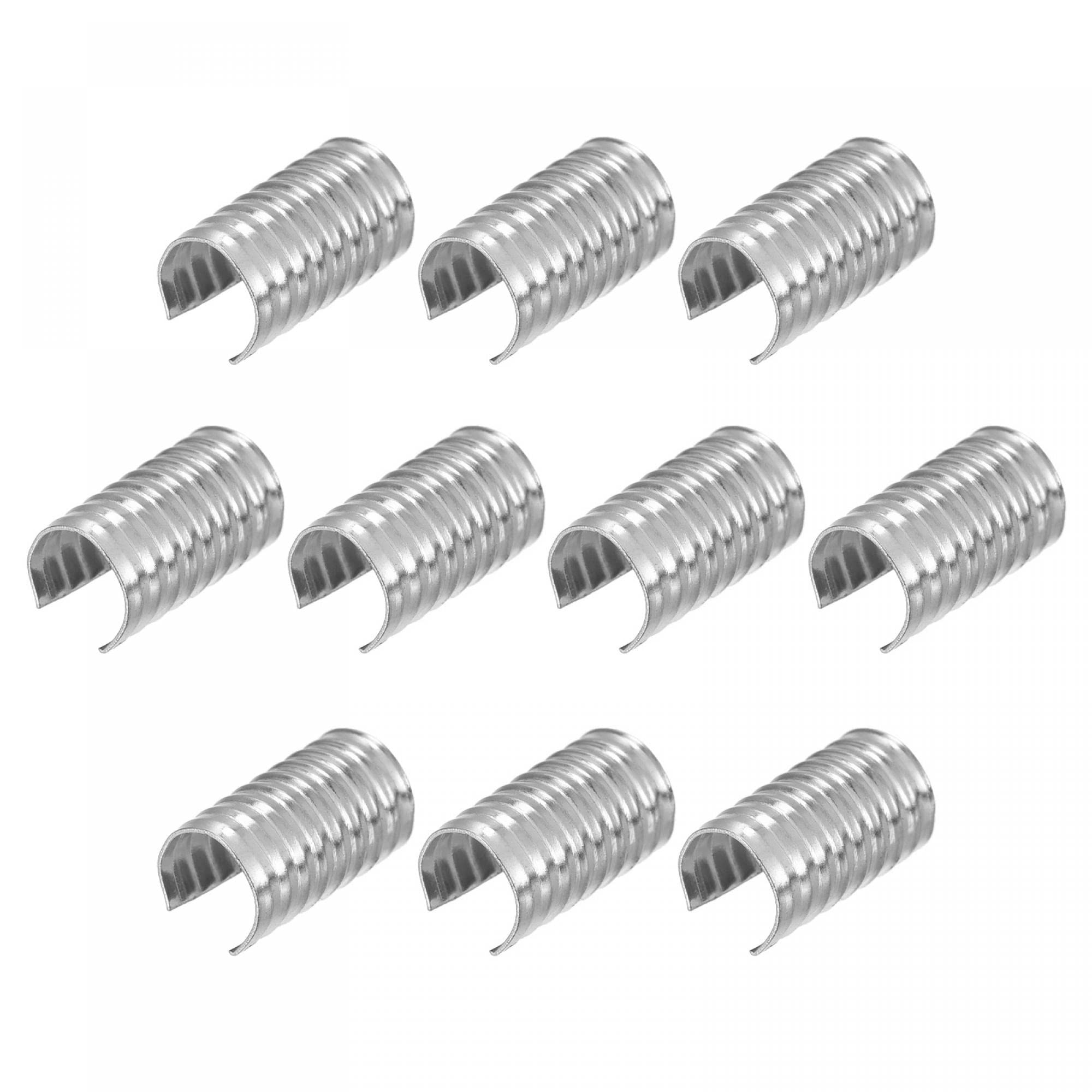 Amazon.com: uxcell 100Pcs Leather Rope Clips, 7x13mm Foldable ...