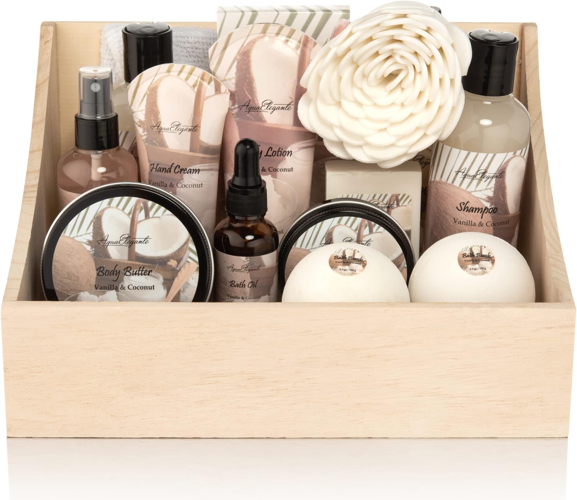 Amazon.com : Spa Gift Baskets For Women - Luxury Bath Set With Rose Oil ...