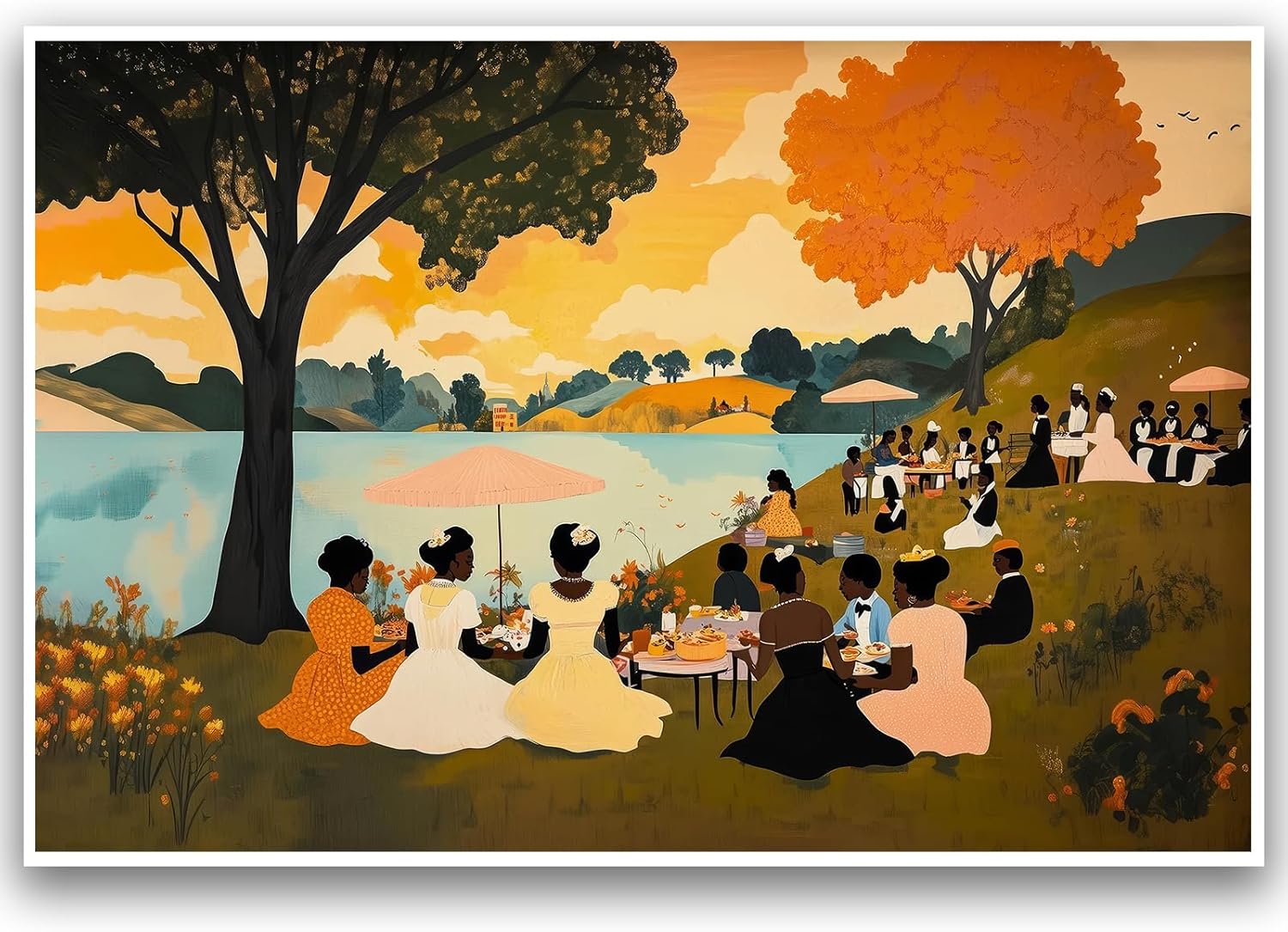 Amazon.com: ZHGYGBN African American Poster Black People Art Black ...