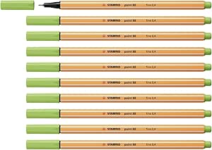 Fineliner - STABILO point 88 - Pack of 10 - Pistachio : Amazon.sg ...