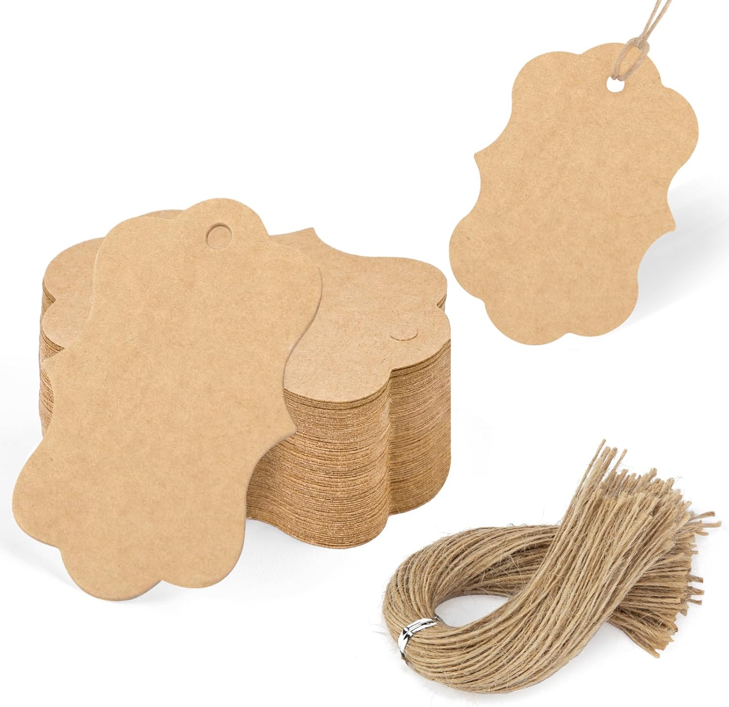 Amazon.com: SallyFashion 100pcs Gift Tags with String Attached, 2x2.8 ...