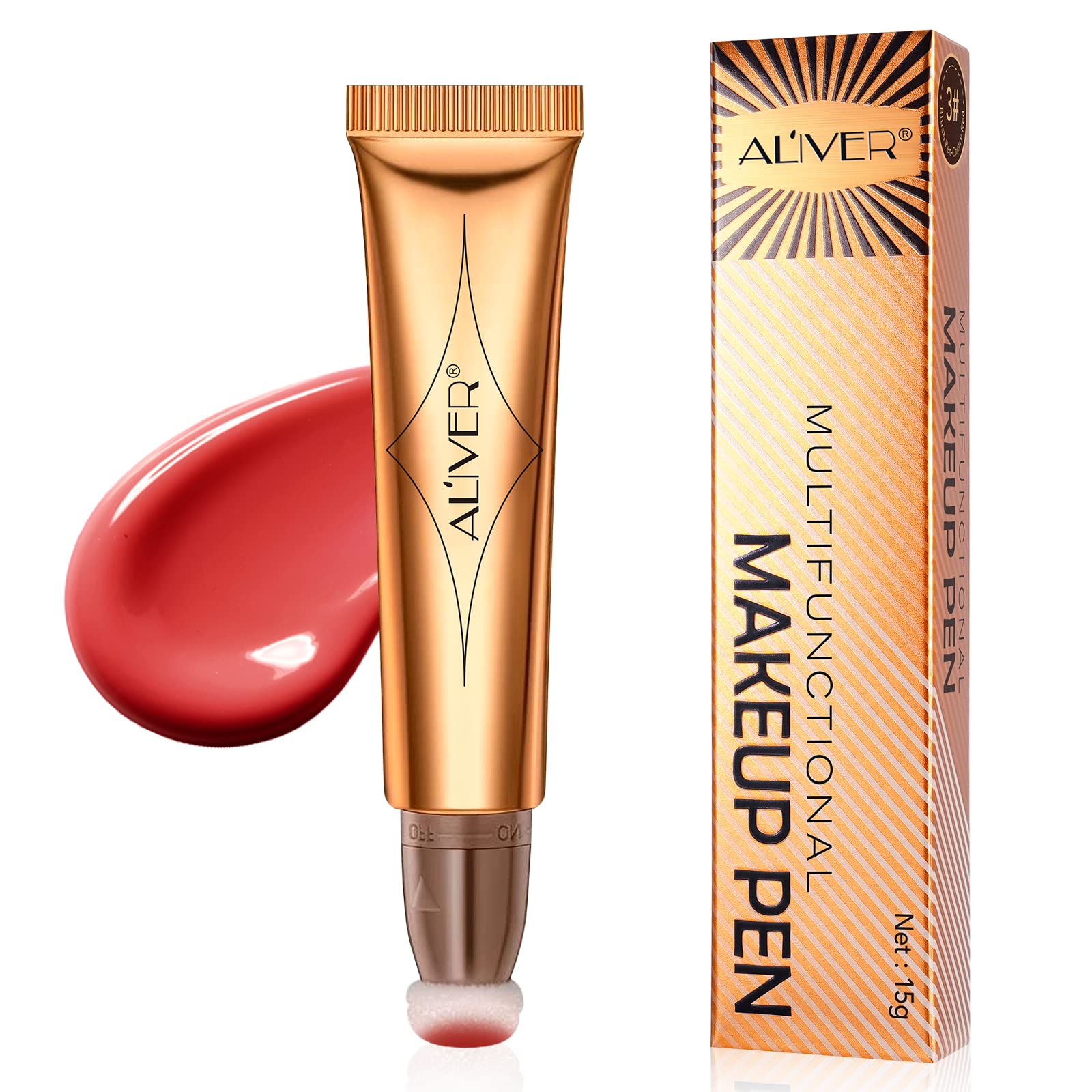 Blush Pen,Beauty Liquid Blush Stick with Cushion,Matte Face Blush ...