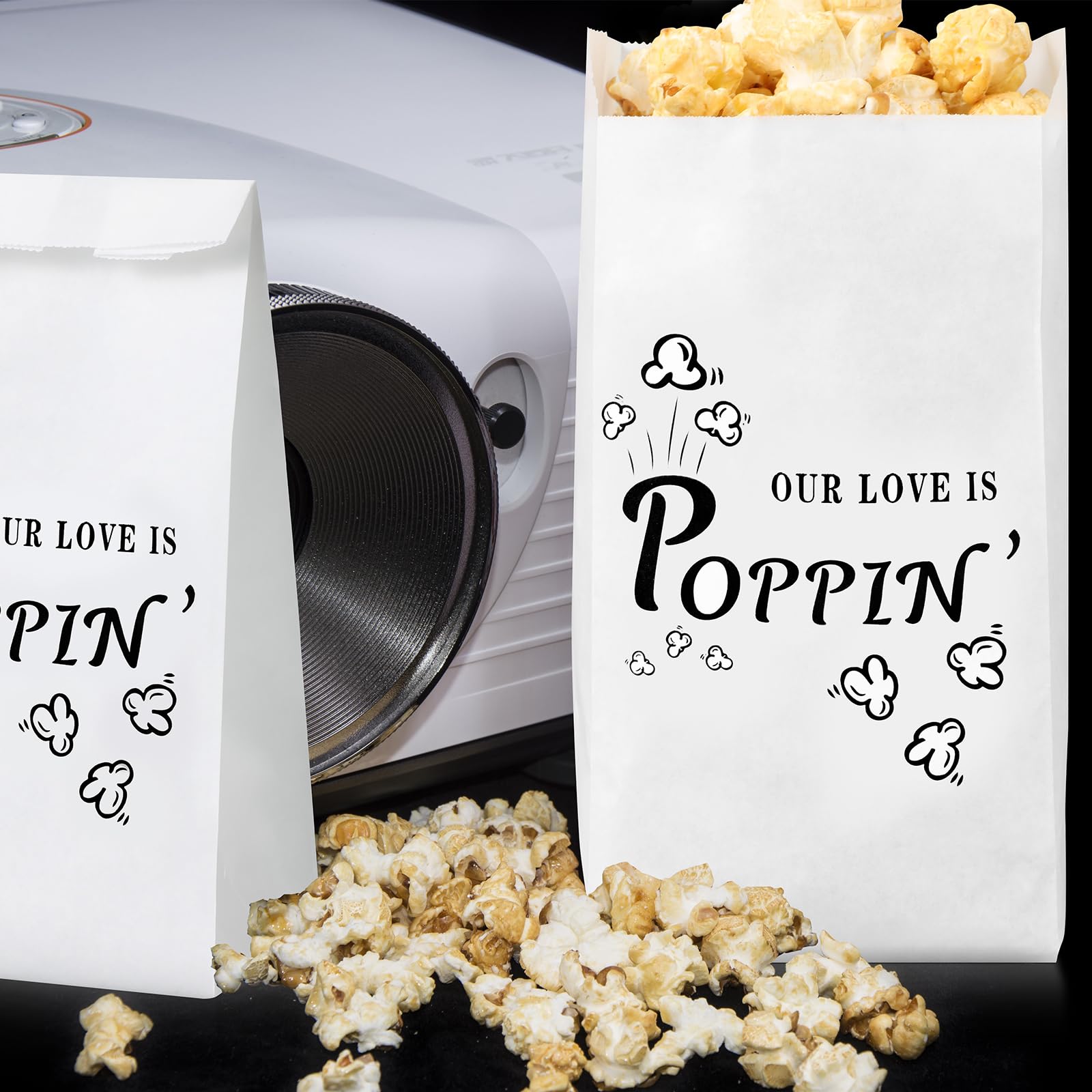 Snapklik.com : Uiifan 500 Pcs Paper Popcorn Bags Candy Treat Snack ...