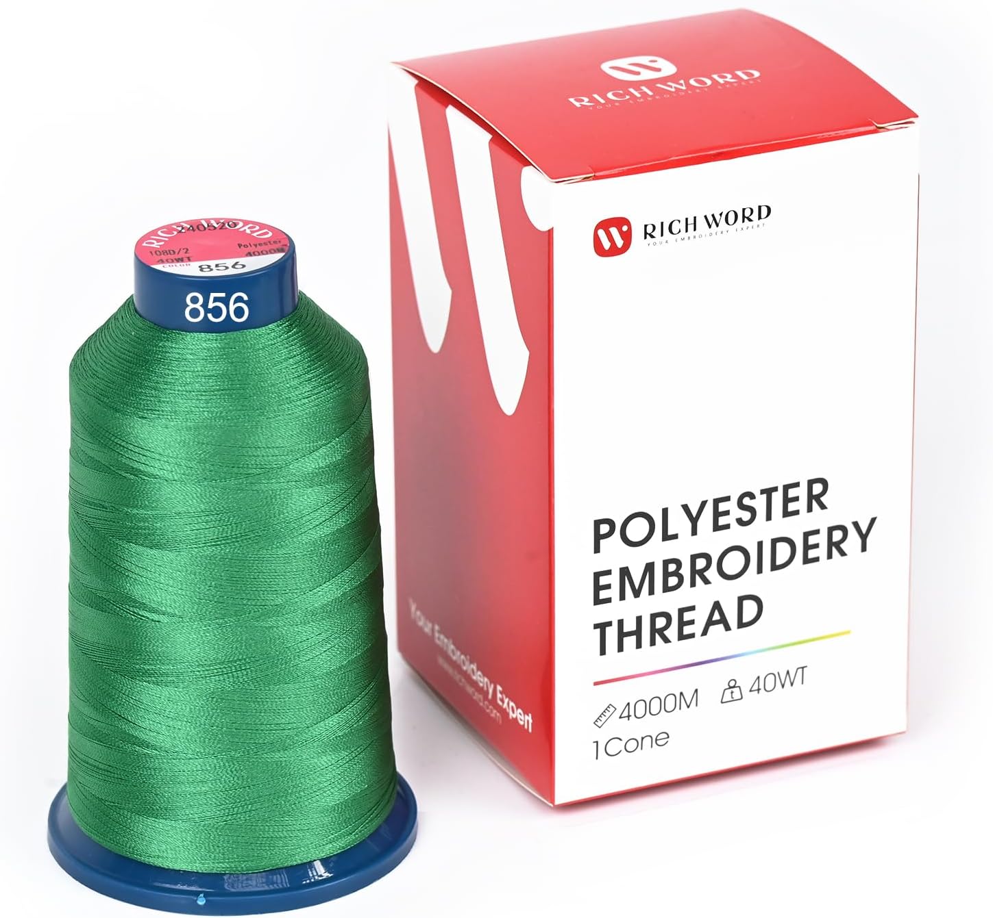 Amazon.com: Poolin Embroidery Machine Thread Richword Selected Green ...